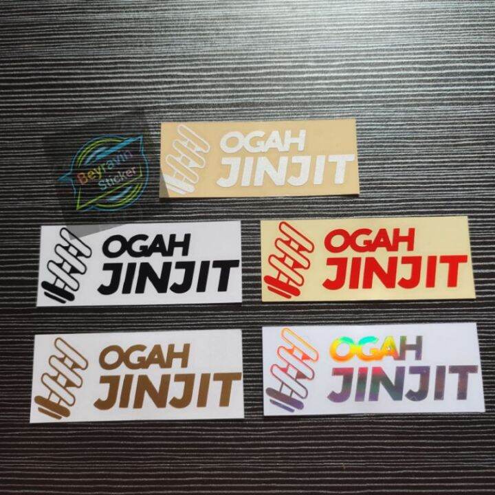 STICKER OGAH JINJIT CUTTING | Lazada Indonesia