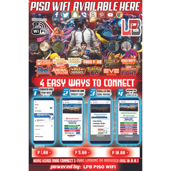 PISO WI-FI TARPAULIN & STIAKER LPB DESIGN | Lazada PH