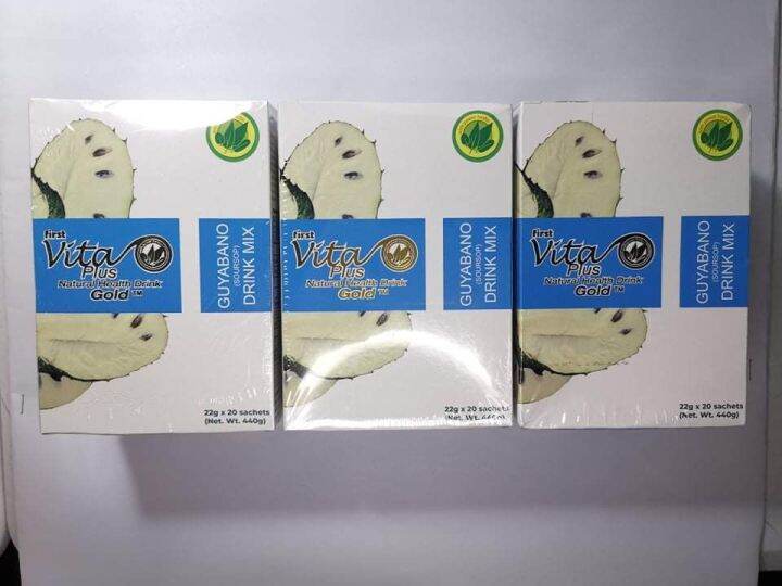 Vita Plus Gold Guyabano Natural Health Drink 25g 3 boxes | Lazada PH