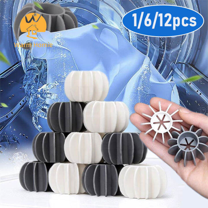 [อบอุ่น Homie] ซิลิโคนใช้ซ้ำได้ Bola Laundry เสื้อผ้าขนอุปกรณ์ทำความ ...