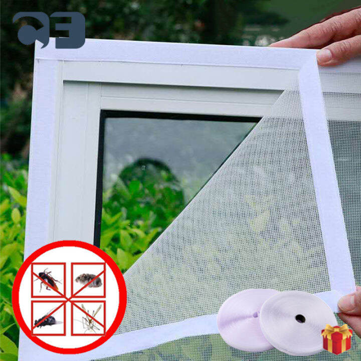 Window DIY Self Adhesive Anti Mosquito Fly Bug Door Window Screen Net ...