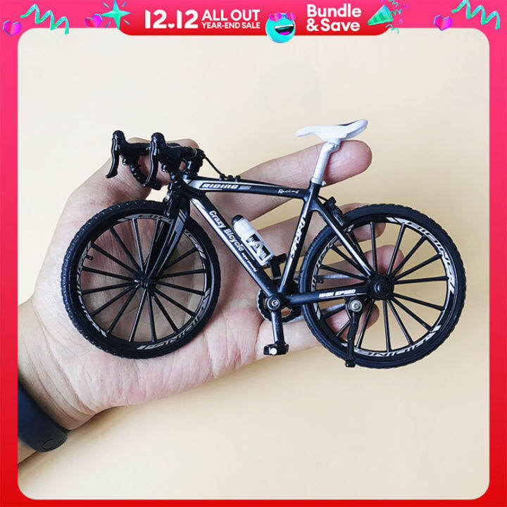 1:10 Mini Finger Mountain Bike Diecast Model Alloy Bicycle Simulation ...