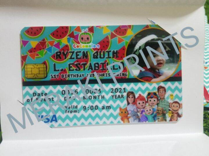 ATM Card Invitation with envelope (Any theme) | Lazada PH