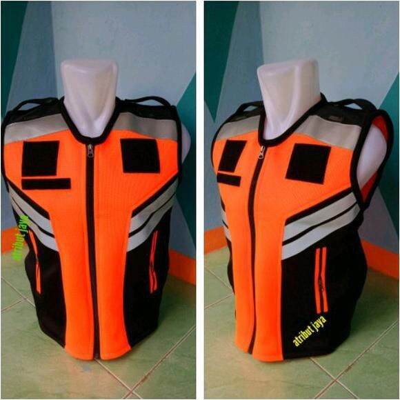 Rompi oren hitam doblemes non atribut,untuk DISHUB,BPBD,DAMKAR,POL PP ...