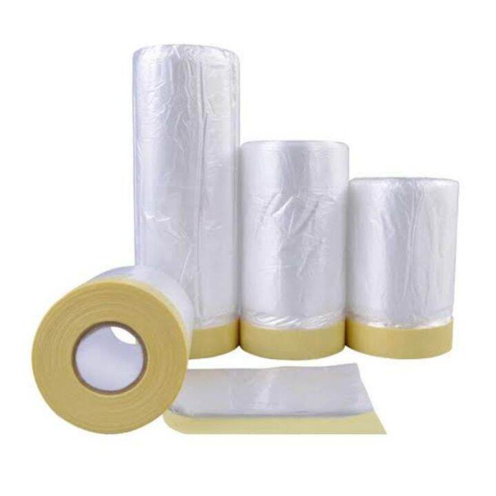 Plastik Isolasi Roll | Covering Film Masking Tape | Oil Painting ...