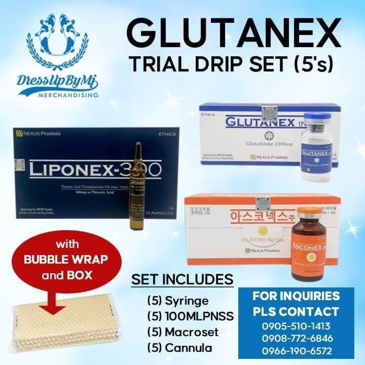 dressup Glutanex Premium Gluta Drip Set of 5 | Lazada PH