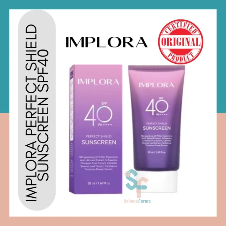 IMPLORA Perfect Shield Sunscreen SPF40 PA ++++ | Lazada Indonesia