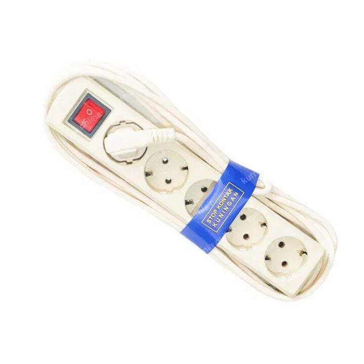 TERMINAL LISTRIK / COLOKAN LISTRIK 5 LUBANG 5 METER + SAKLAR ON OFF ...