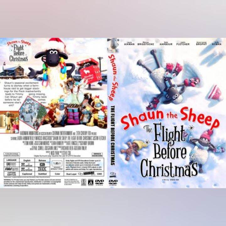 Dvd Film Kartun Shaun The Sheep The Flight Before Christmas (2022 ...