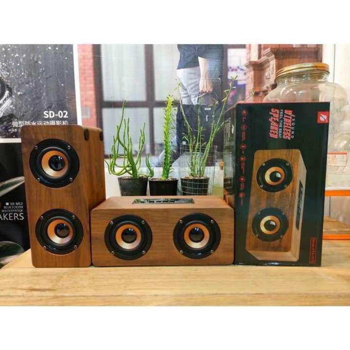 ลำโพงบลูทูธ KTS-1612 เสียงทุ้มหนักแน่น ลำโพงลายไม้4ดอก | Lazada.co.th