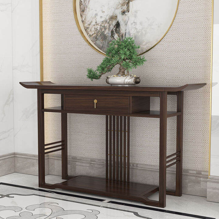 New Chinese Style Console Tables Solid Wood Console Simple Living Room ...