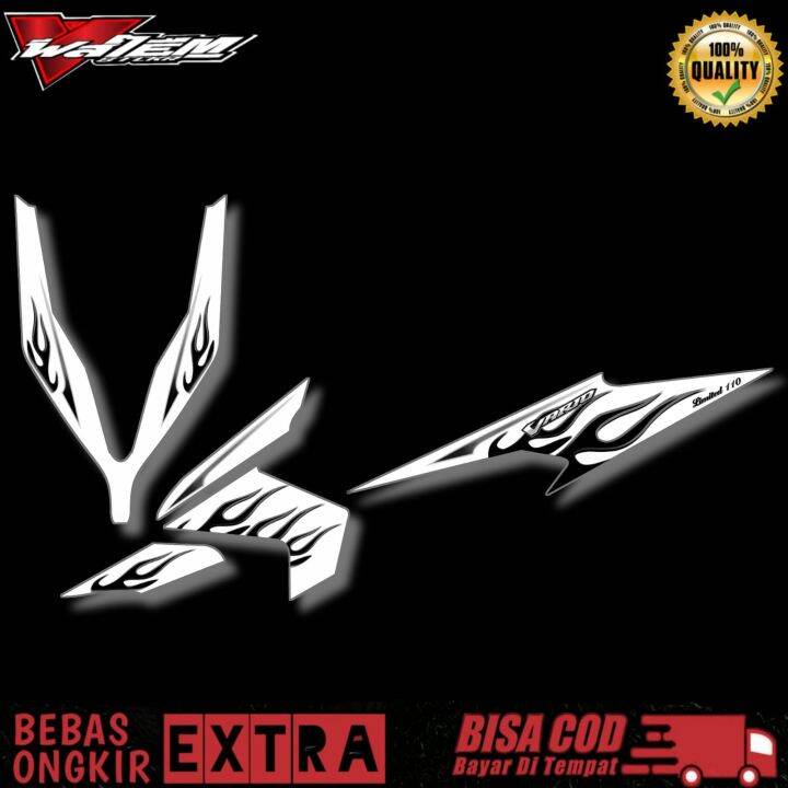 DECALS STRIPING TRANSPARAN VARIO 110 TECHNO CUSTOM API FIRE | Lazada ...