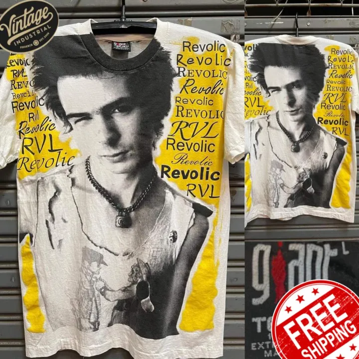 เสื้อวง Ovp Sex Pistols สไตล์วินเทจยุค 90s ป้าย Giant By Pop Comics