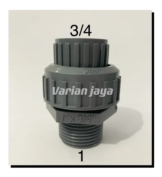 Watermur Drat Luar 1 x 3/4 inch Polos Water Moor PVC Mur Sok 1x3/4” | Lazada Indonesia