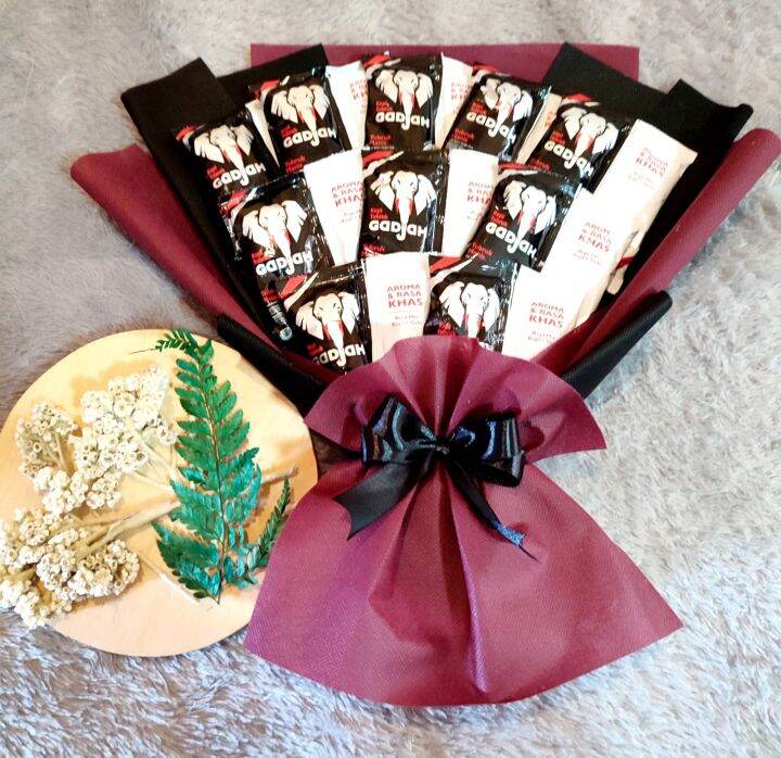 buket kopi gajah tubruk isi 10 hadiah ulang tahun wisuda hadiah suami ...