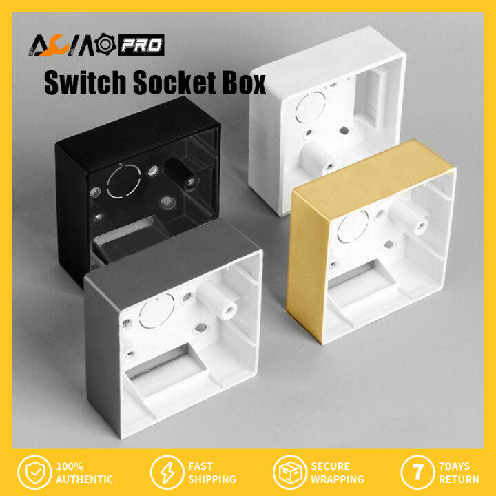 AumoPro Switch Socket Box Universal on-Wall Mount Home Improvement Wall ...