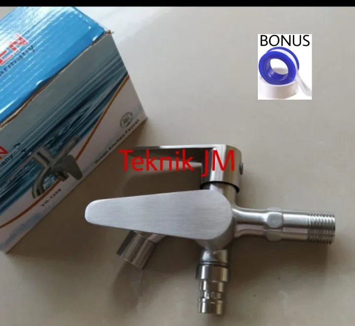 KRAN AIR CABANG TIPE ELEGANT - SOLIGEN ORIGNAL FULL STAINLESS DOUBLE ...