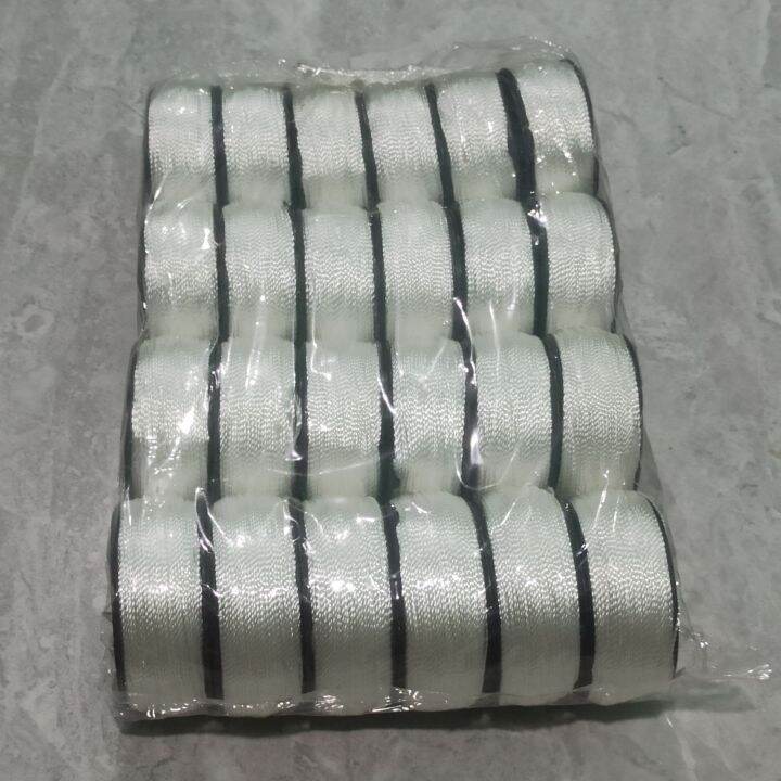 benang putih nilon 24pcs benang sol sepatu dan benang bangunan | Lazada ...