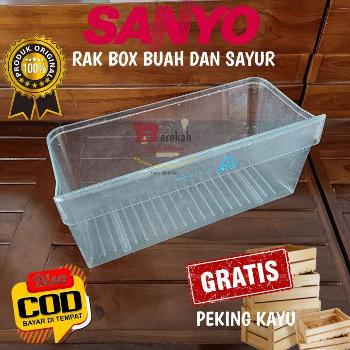 RAK BOX SAYUR DAN BUAH KULKAS SANYO TYPE LAMA KULKAS 1 PINTU DAN 2 ...