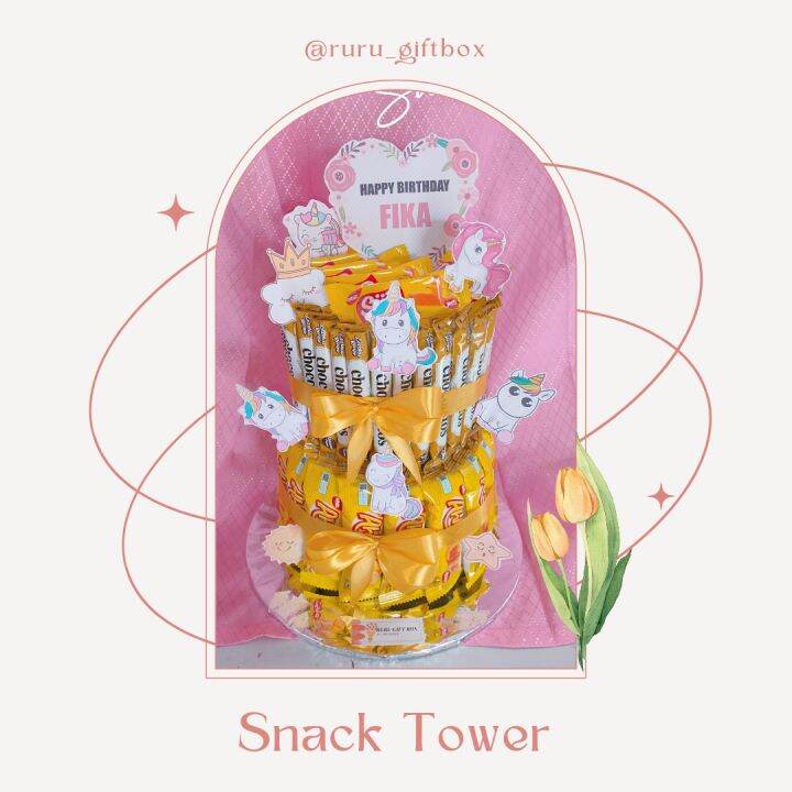 Snack tower Snack menara Snack khitan hadiah khitan | Lazada Indonesia