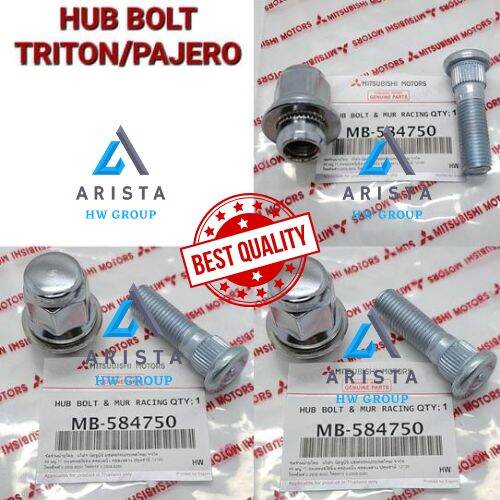 HUB BOLT BAUT RODA NUT RACING MITSUBISHI TRITON PAJERO SPORT | Lazada ...