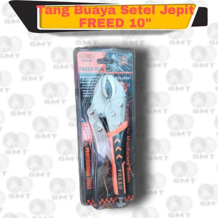 TANG JEPIT BUAYA TANG SETEL FREED GAGANG KARET 10" | Lazada Indonesia
