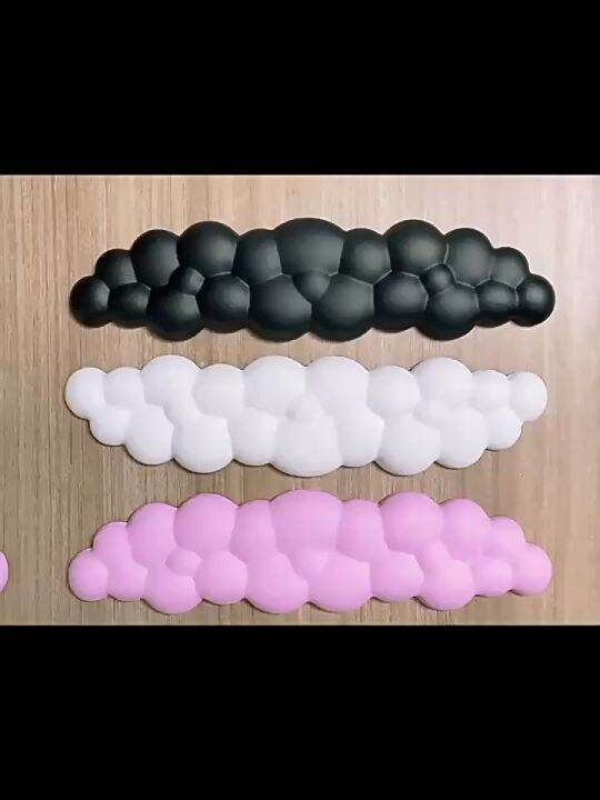 Cloud Keyboard Wrist Rest Soft Leather Memory Foam Wrist Support Easy ...