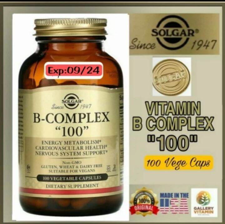SOLGAR B COMPLEX "50" sd "100" MG, 100 Caps ORI USA | Lazada Indonesia
