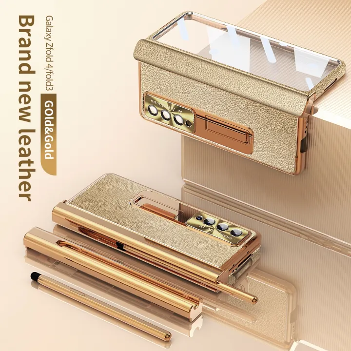 Hinge Magnet Coverage Z Fold4 Fold3 Full Body Cases with S Pen + Screen ...