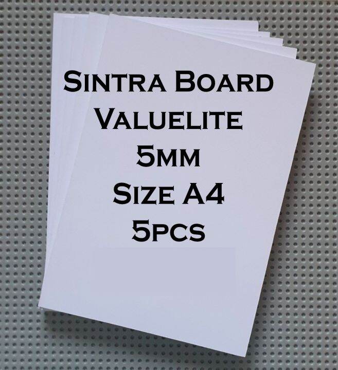 5Pcs 5mm Sintra Board A4 Size | Lazada PH