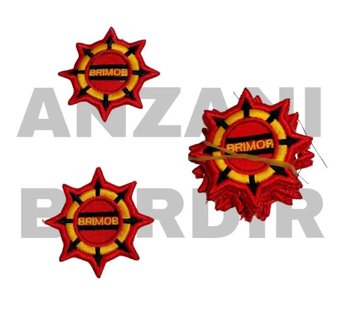 ANZANI BORDIR COLECTIONS #LOGO RODA GILA BRIMOB | Lazada Indonesia