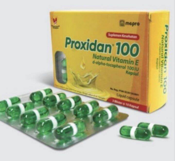 Vitamin E 100 IU (proxidan 100) | Lazada Indonesia