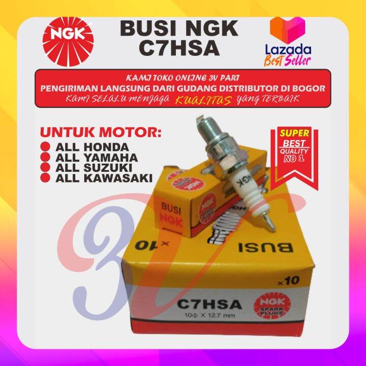 NGK C7HSA Busi (Grand Supra / Fit X Vega Jupiter Mio Smash Shogun ...