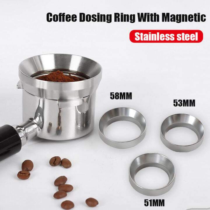 1Pc Espresso Dosing Funnel พร้อมแม่เหล็ก,Coffee Dosing Ring 51Mm,53Mm ...