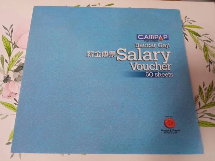 Resit baucar gaji 50 sheets | Lazada