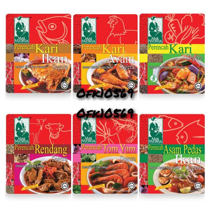 Mak Nyonya Instant Cooking Sauce / Perencah Segera 200GM | Lazada