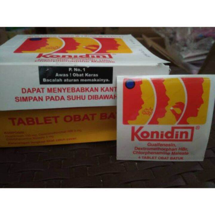 konidin tablet obat batuk strip isi 4 | Lazada Indonesia