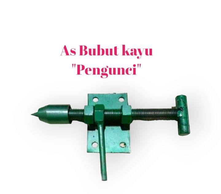 as penahan bubut kayu - as bubut kayu - as ulir bubut | Lazada Indonesia