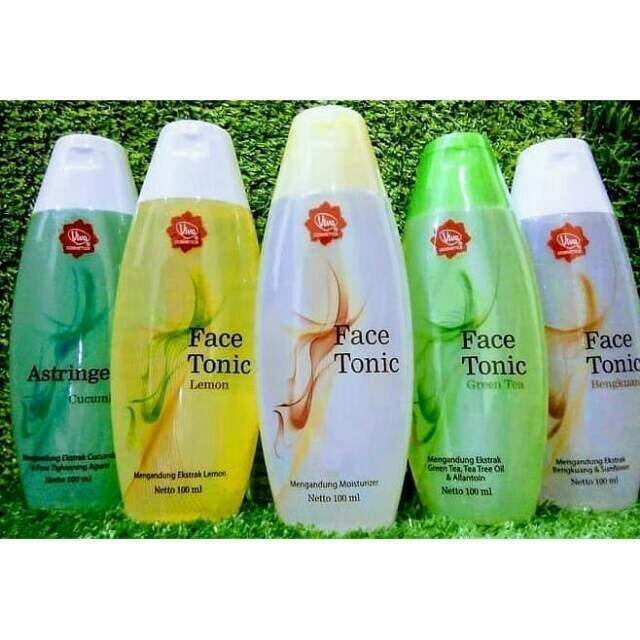 Viva Face Tonic Toner Lemon Spirulina Cucumber Astringent Green Tea ...