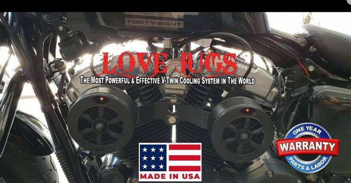 Harley Davidson , Sporster , Softail and Dyna , Love Jugs Fans Cooling ...