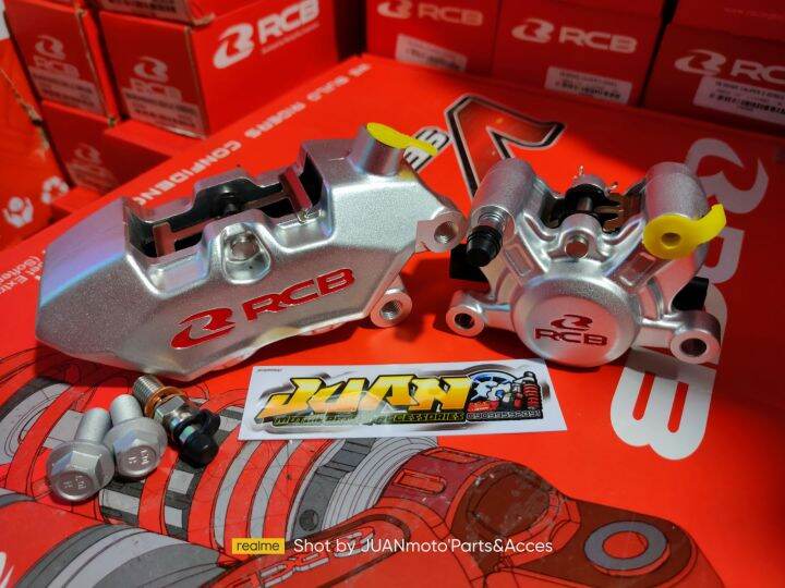 Rcb R1 4pot and R-55 2pot Series Brake Caliper Set Universal (Bracket ...