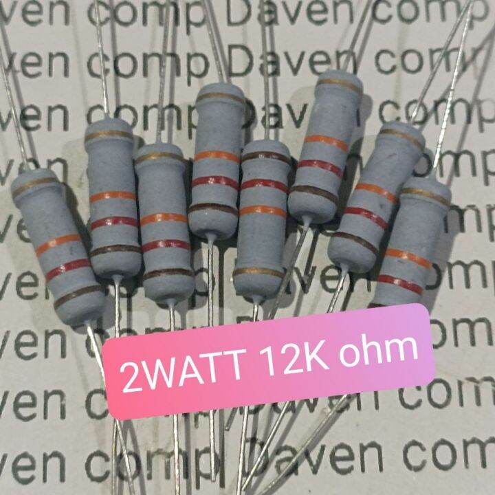 10BUAH RESISTOR 2WATT 12K OHM RESISTOR 2W 12K OHM 2 WATT 12K OHM | Lazada Indonesia