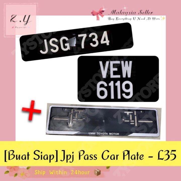 ｛READYSTOCK｝BUAT SIAP/Jpj Pass License Plate Nombor Terbau , Toyota ...