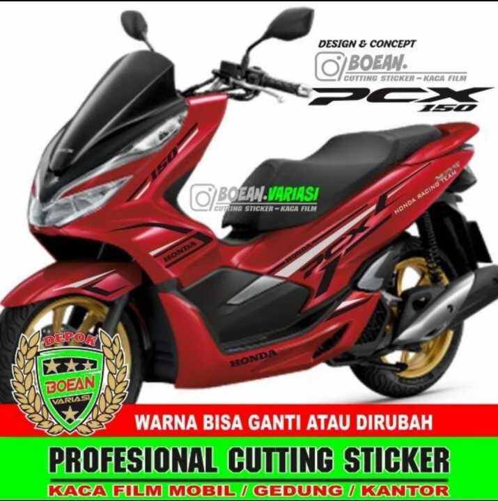 CUTTING STICKER PCX 150 MERAH KEREN STRIPING PCX 150 | Lazada Indonesia