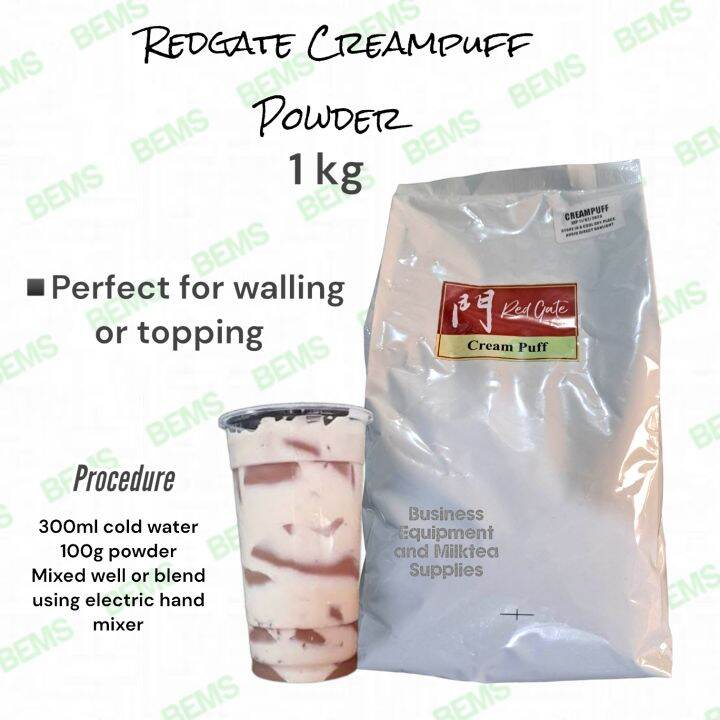 REDGATE creampuff powder walling for milktea and frappe | Lazada PH