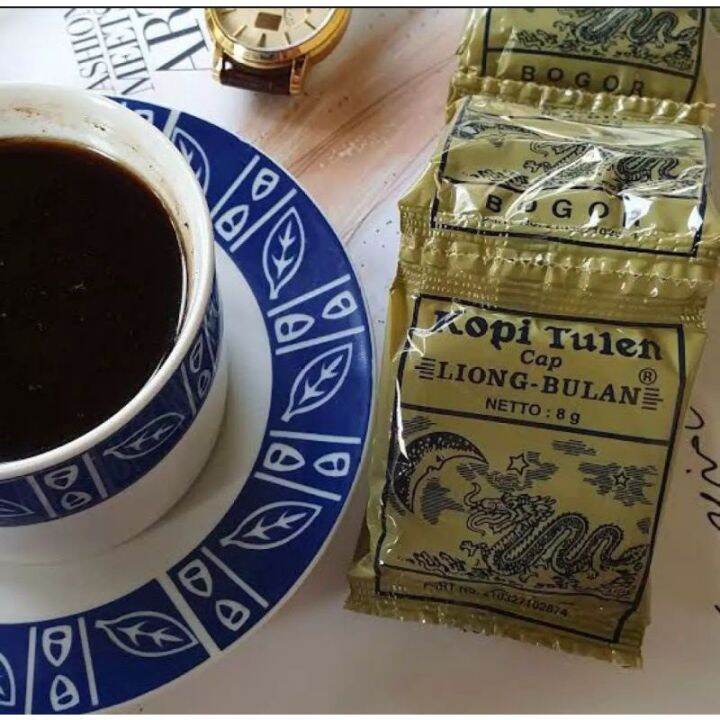 Kopi Liong Bulan Tanpa Gula 1 Pack 30 Sachet 80gr Oleh Oleh Legend Khas ...