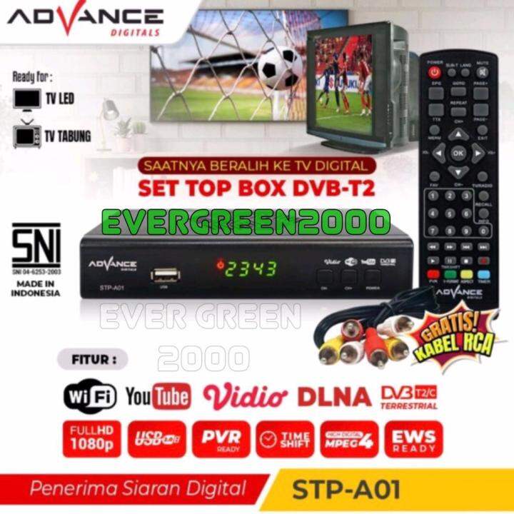 SET TOP BOX (STB) ADVANCE DVB-T2 / Receiver alat penerima siaran TV ...