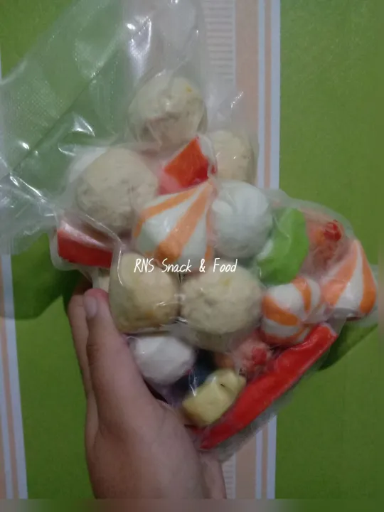 Premium Steamboat/ Baso Mix Seafood/ Kemasan Vacum/ Seafood/ Pengiriman ...