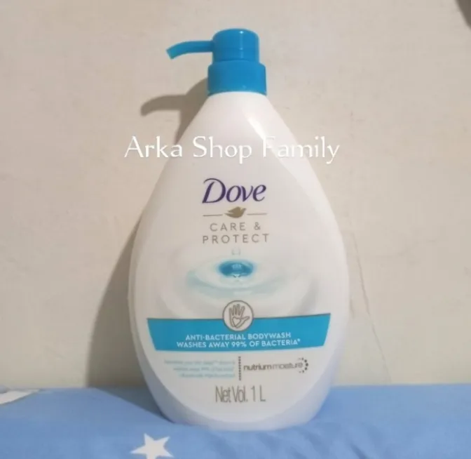 DOVE Body Wash Care & Protect Sabun Mandi Cair Botol Pump 1L 1000ml | Lazada Indonesia