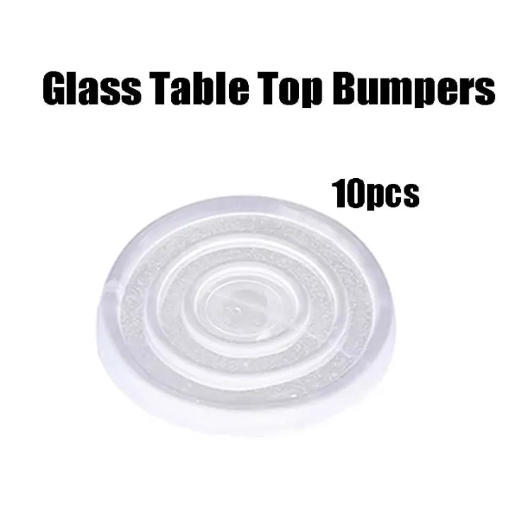 10Pcs Anti Slip Round Glass Table Top Bumpers Threaded Mat Anti Noisy ...